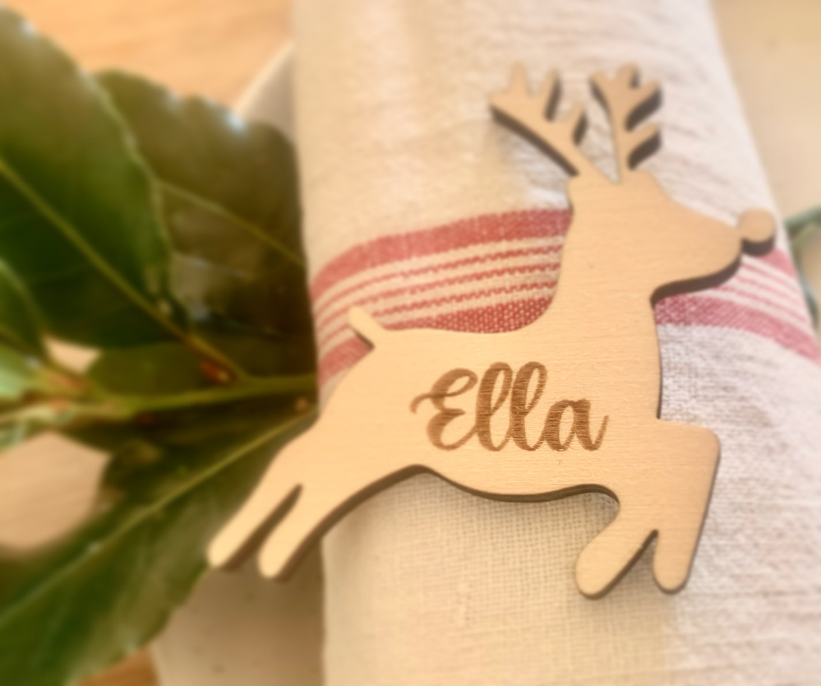 Personalised Christmas Table Name Tags – Emma Jae Custom Laser Designs