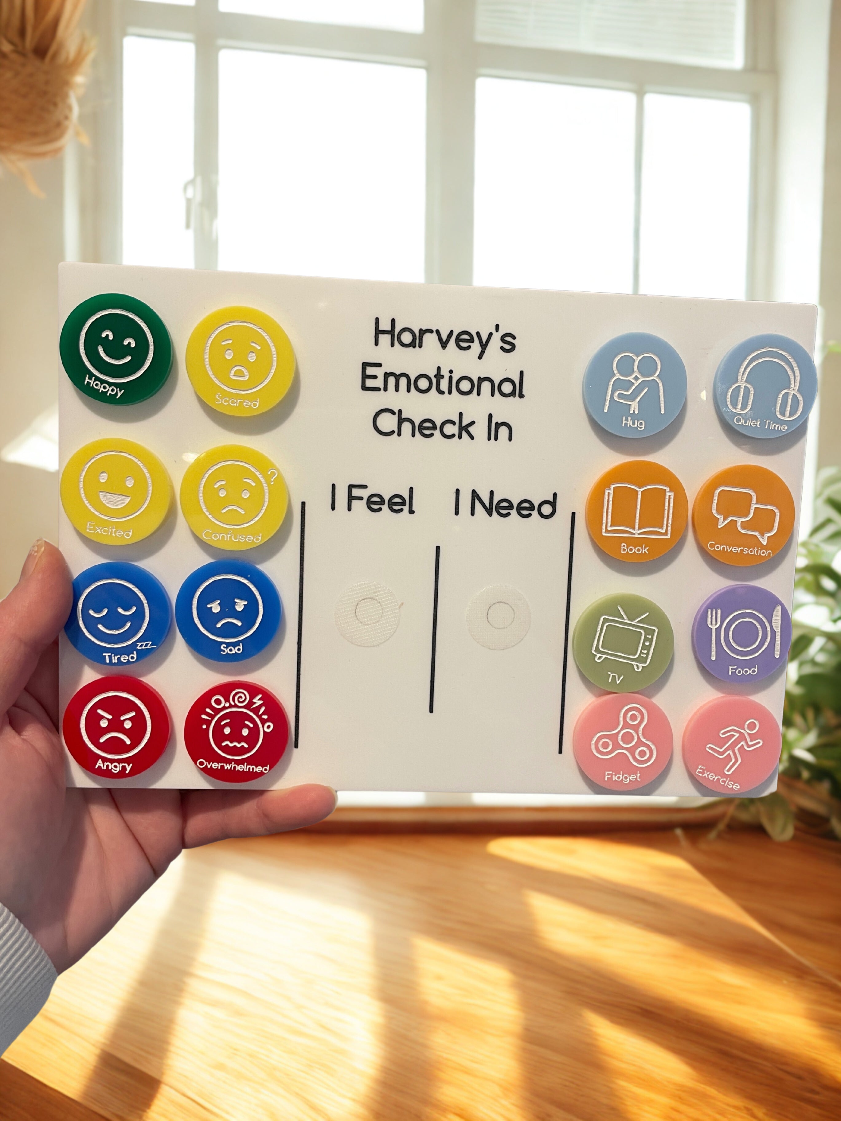 Emotional Check-In Board – Emma Jae Custom Laser Designs